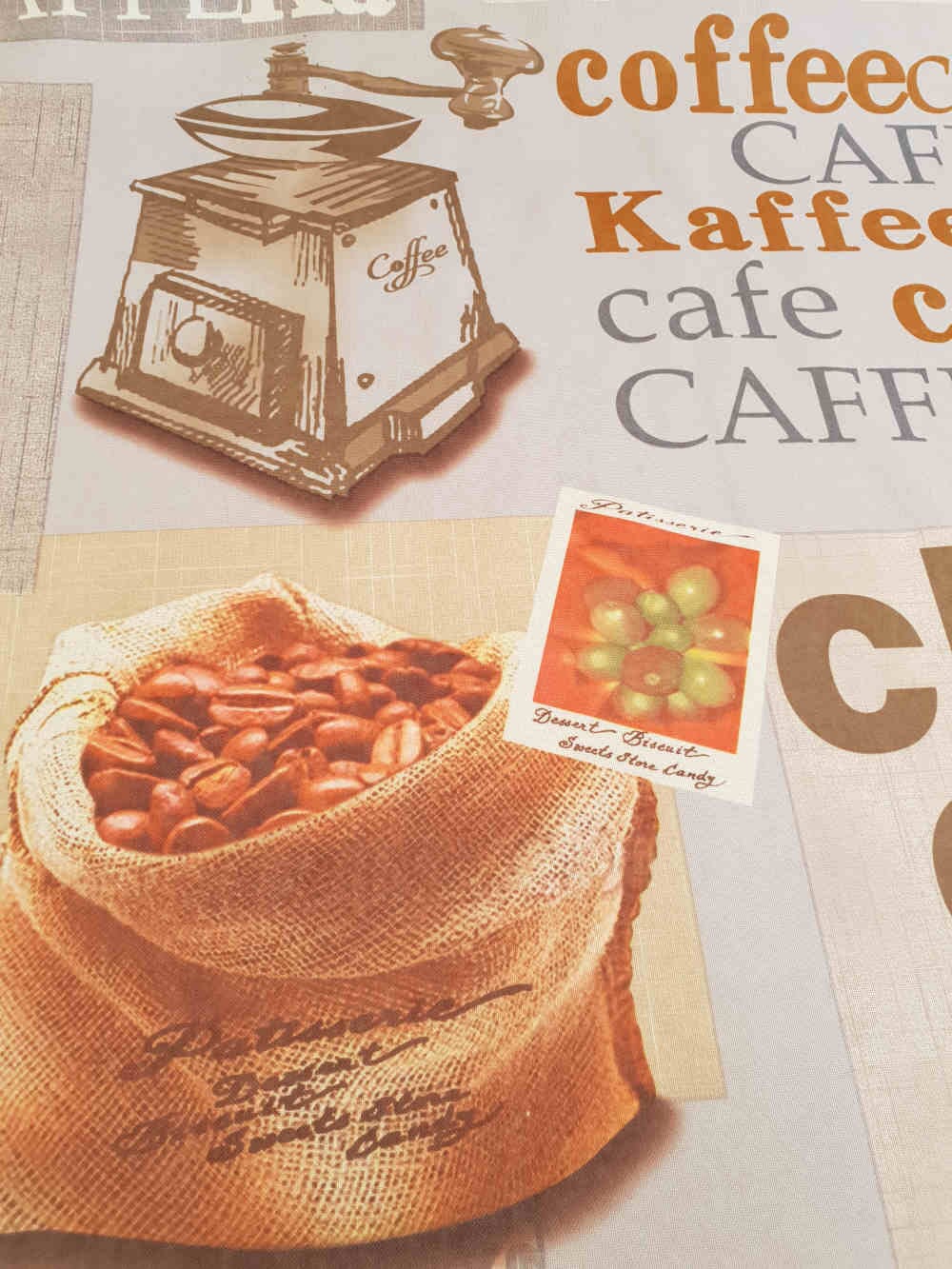Printed Mini-Matt – Kitchen – Coffee | Curtain Dream