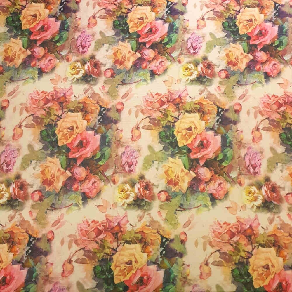 Printed Power Mesh – Floral | Curtain Dream