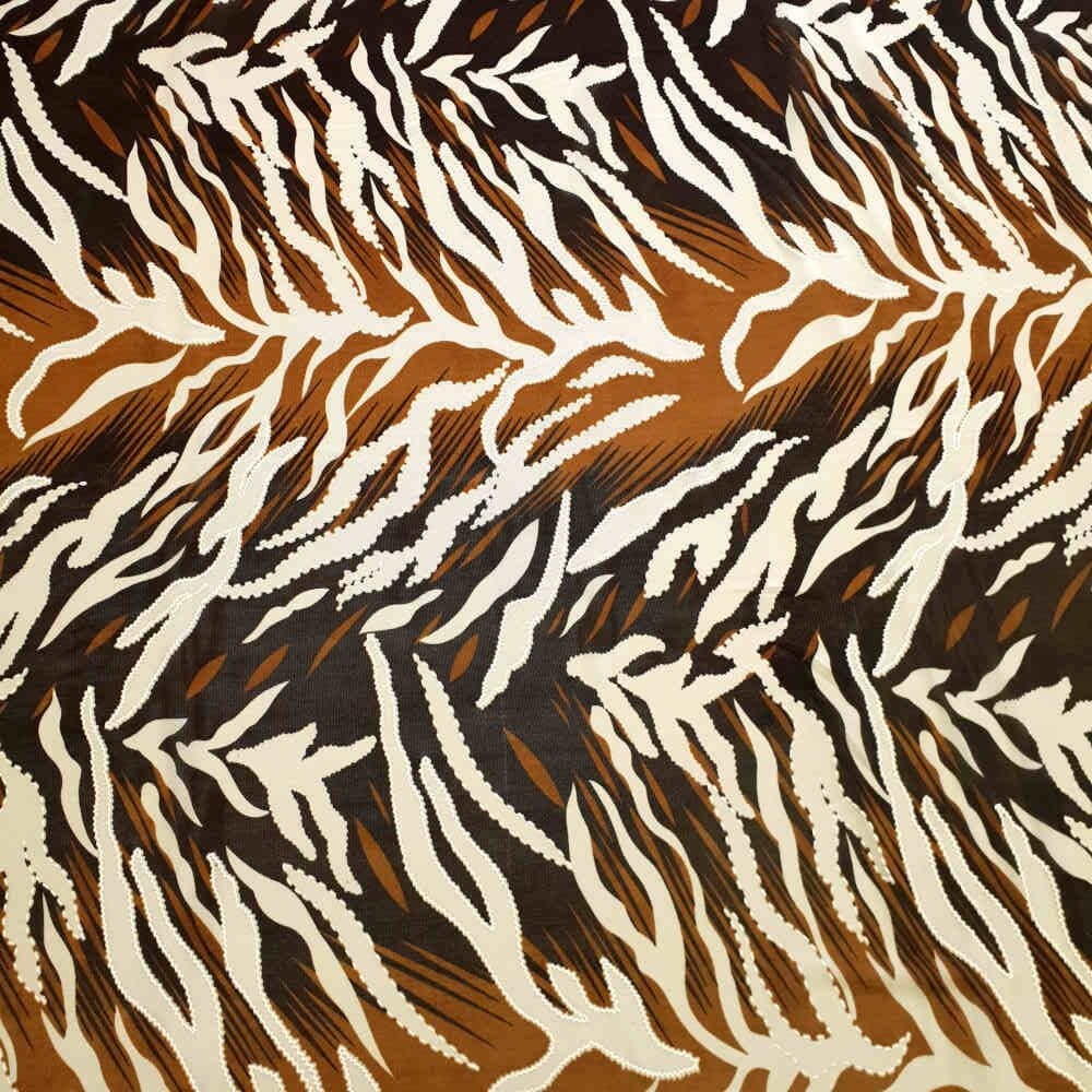 Printed Power Mesh – Natural | Curtain Dream