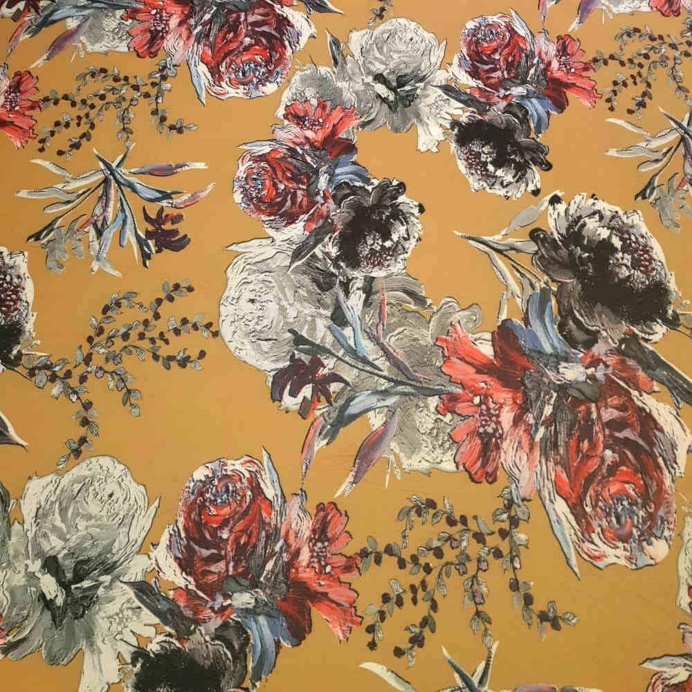 Superior Printed Power Mesh – Floral | Curtain Dream