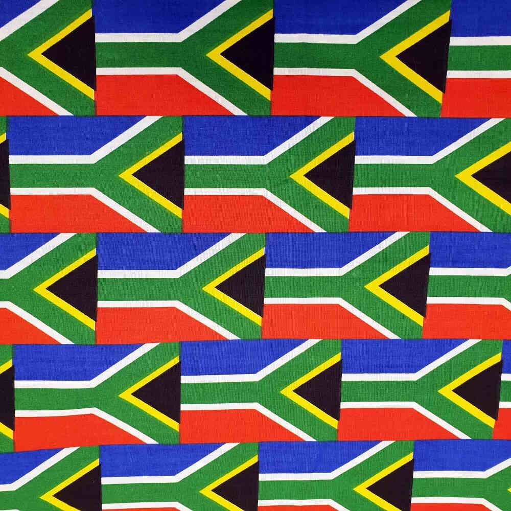 Printed Sheeting – RSA Flags – Multicolored | Curtain Dream