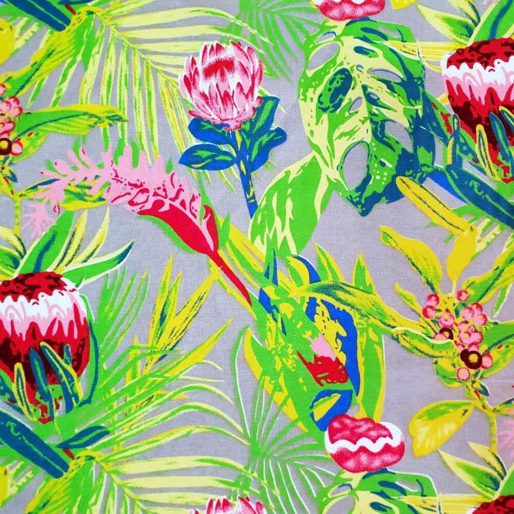 Printed Poly Cotton – Protea | Curtain Dream