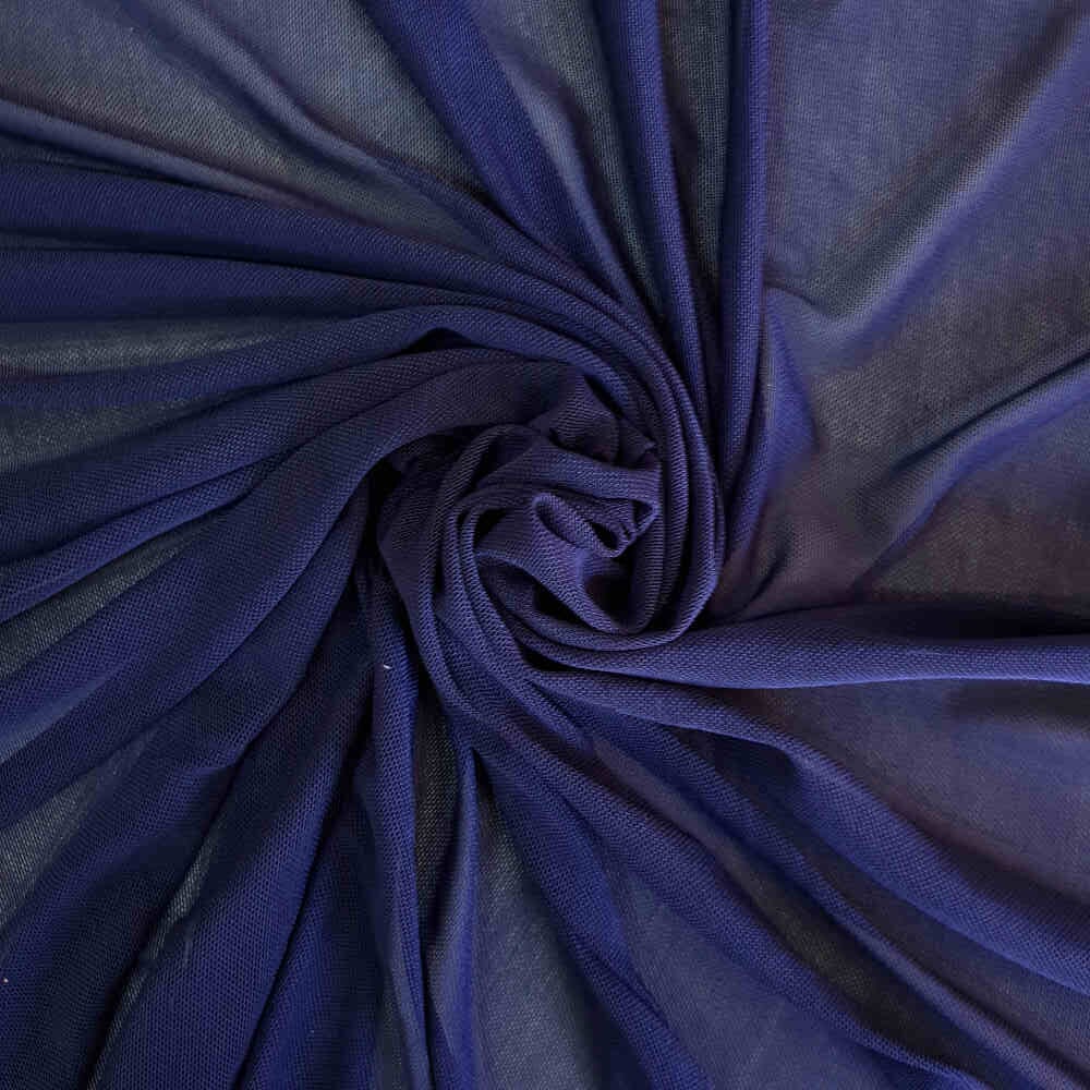 Plain Power Mesh – Navy Blue | Curtain Dream