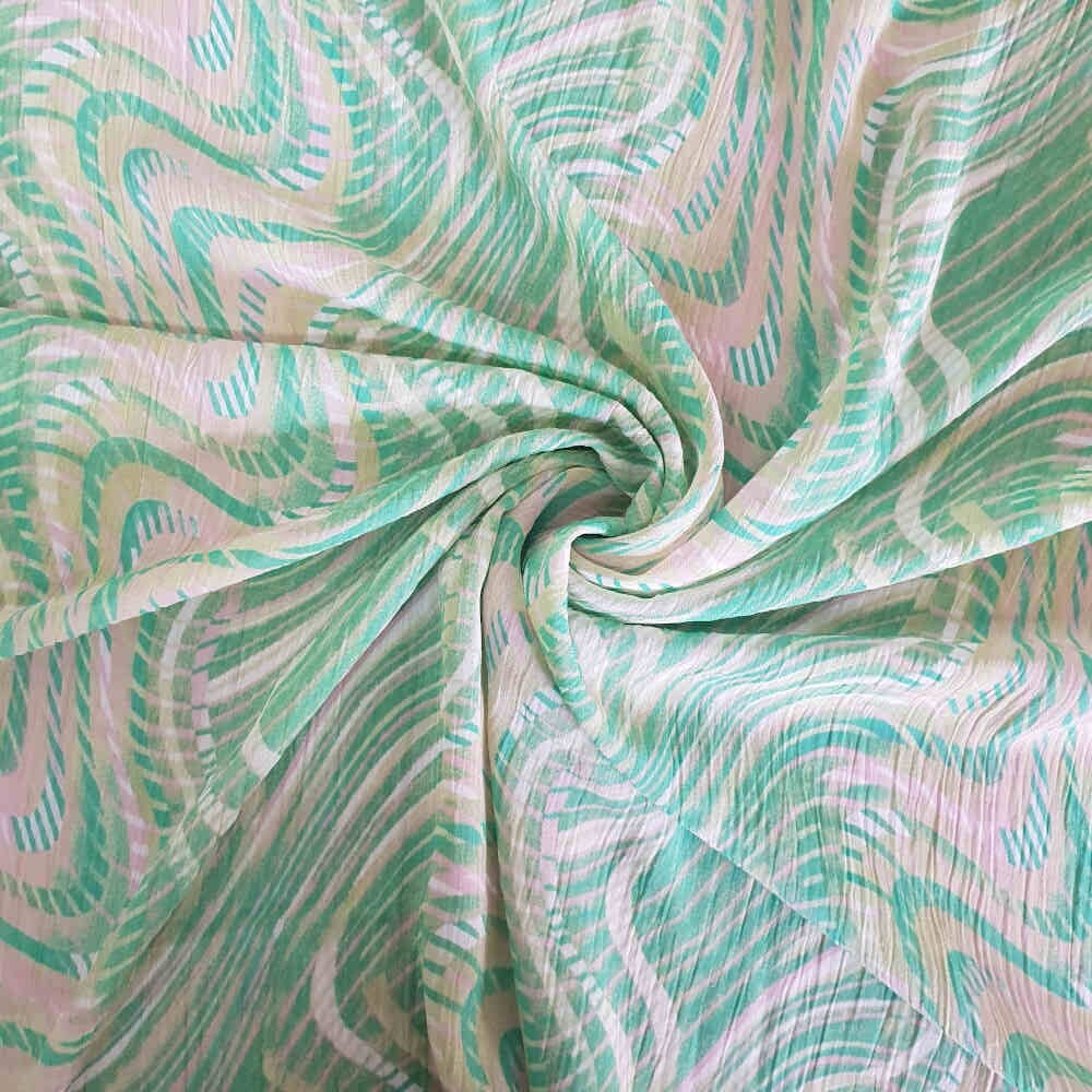 Hammered Georgette – Abstract | Curtain Dream