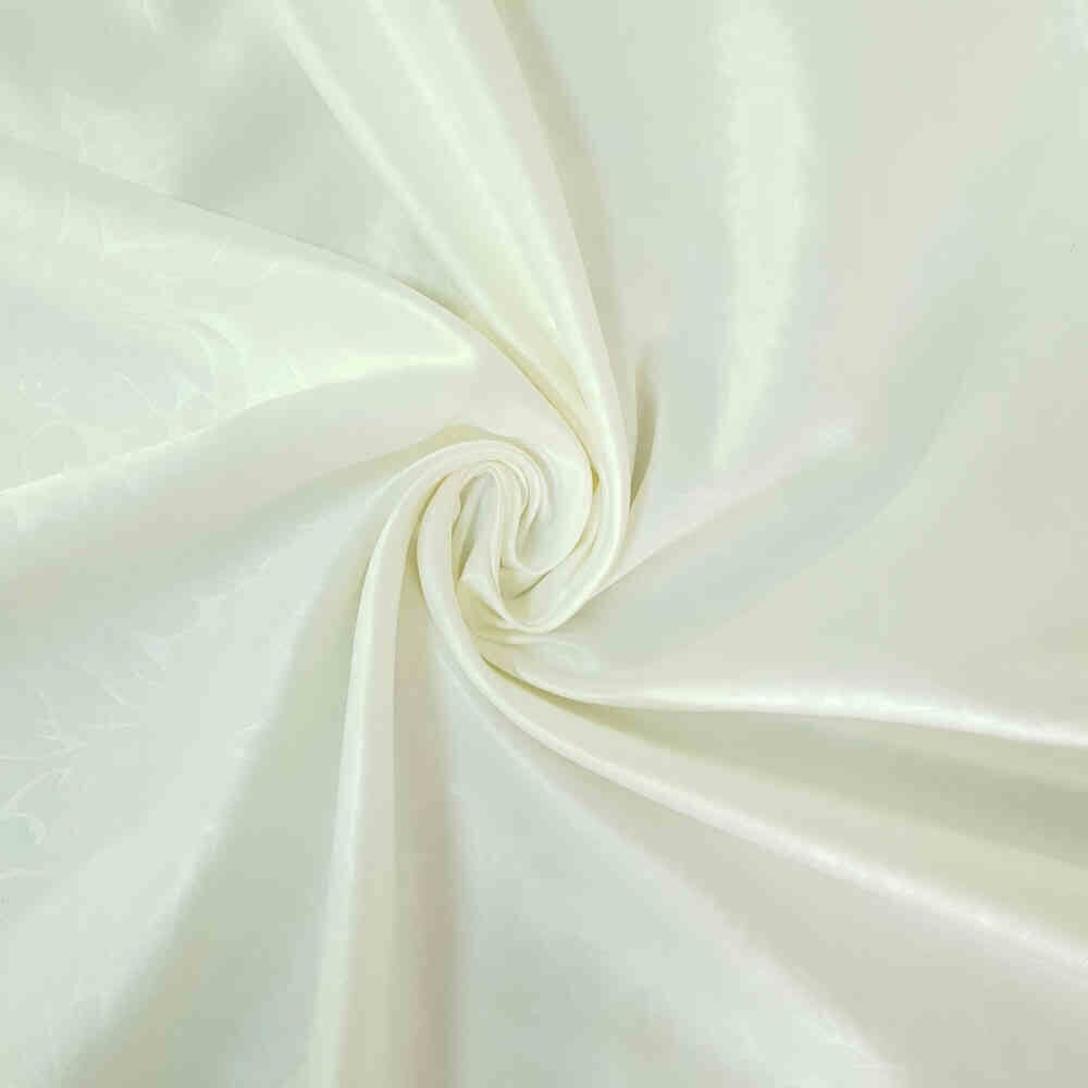Embossed Duchess Satin – Ivory | Curtain Dream