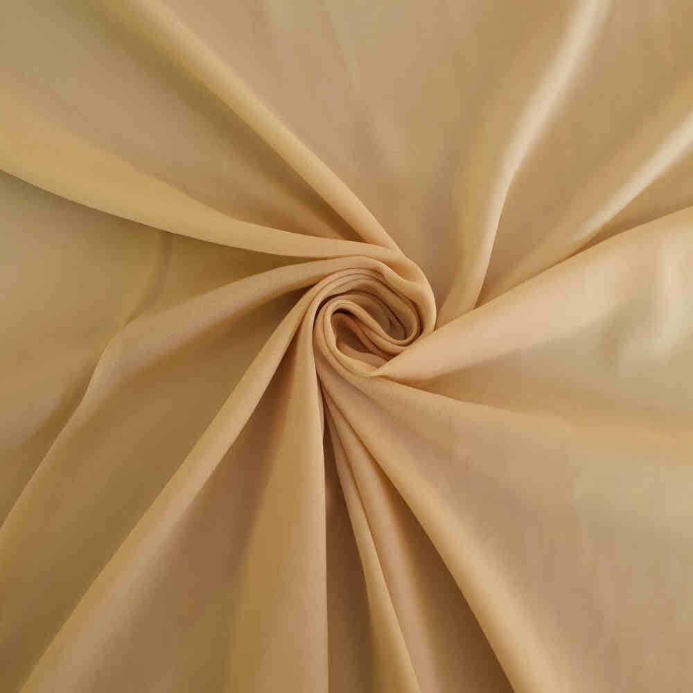 Double Milk Georgette – Beige | Curtain Dream