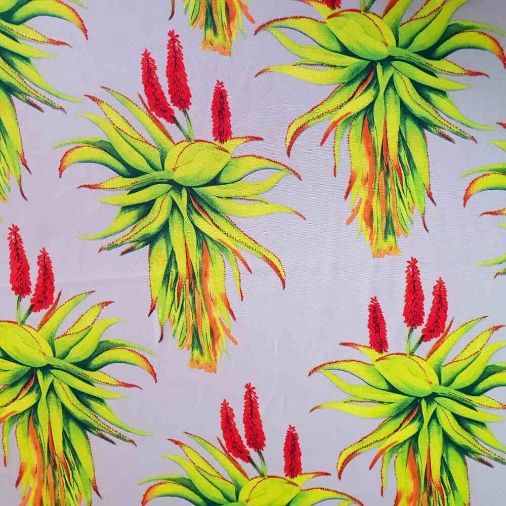Printed Mini-Matt – Aloe – Grey | Curtain Dream