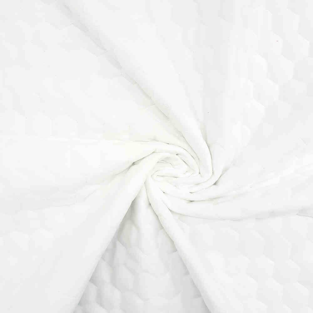 Belle Hexa Quilted Velvet – Bone | Curtain Dream