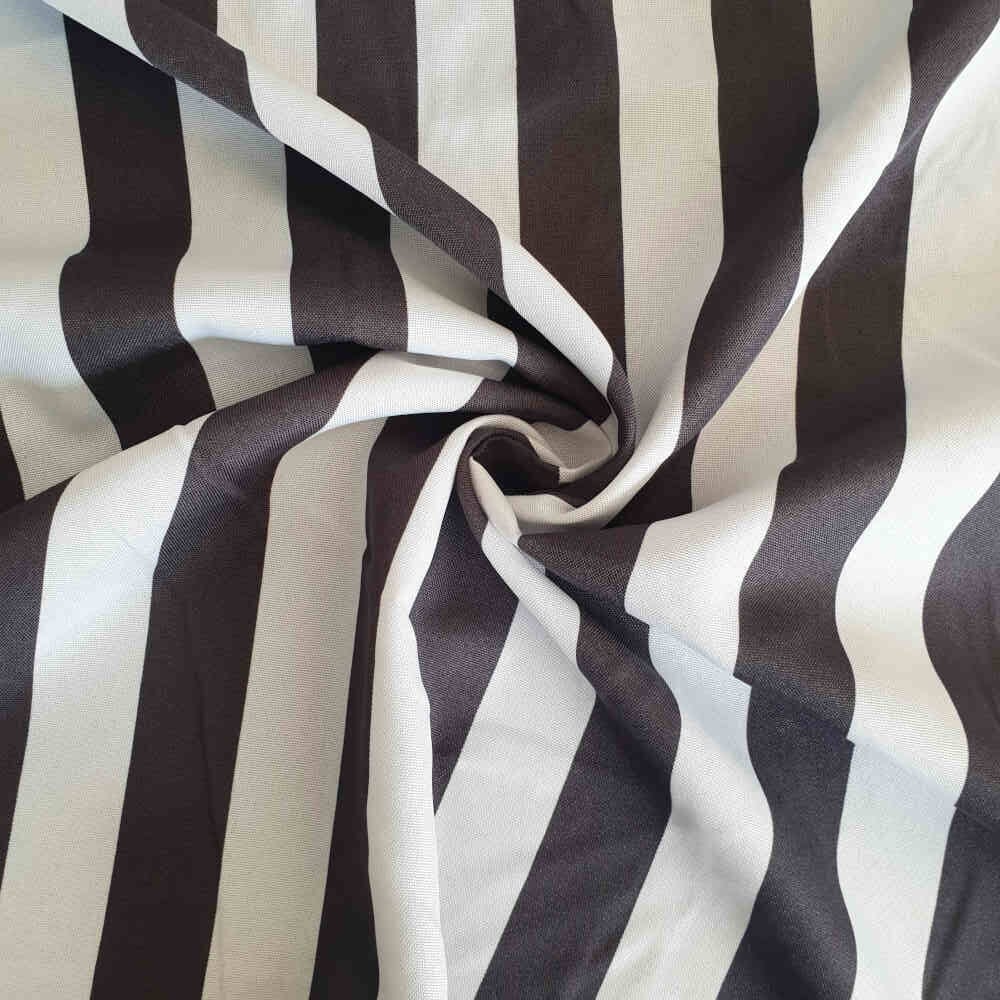 Printed Mini-Matt – Stripes – Dark Grey | Curtain Dream
