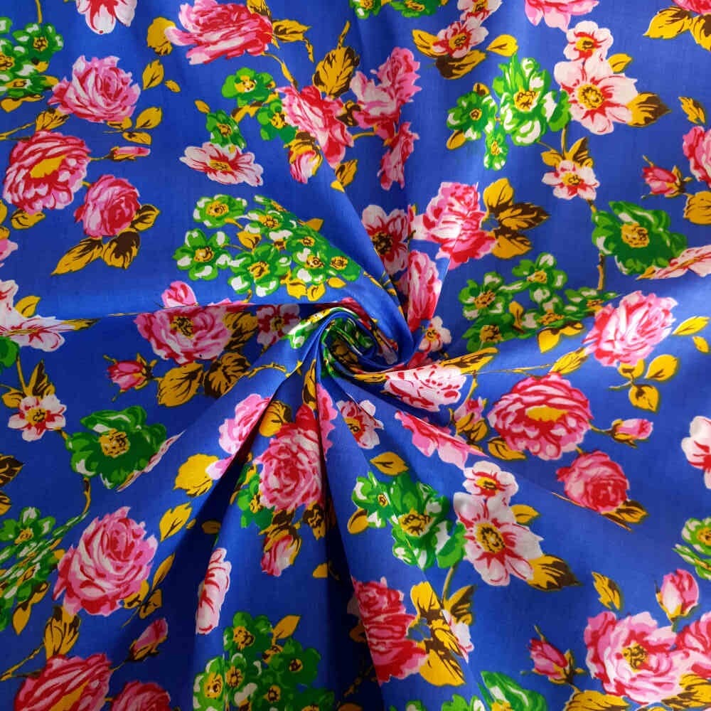 Printed Poly Cotton – Floral | Curtain Dream
