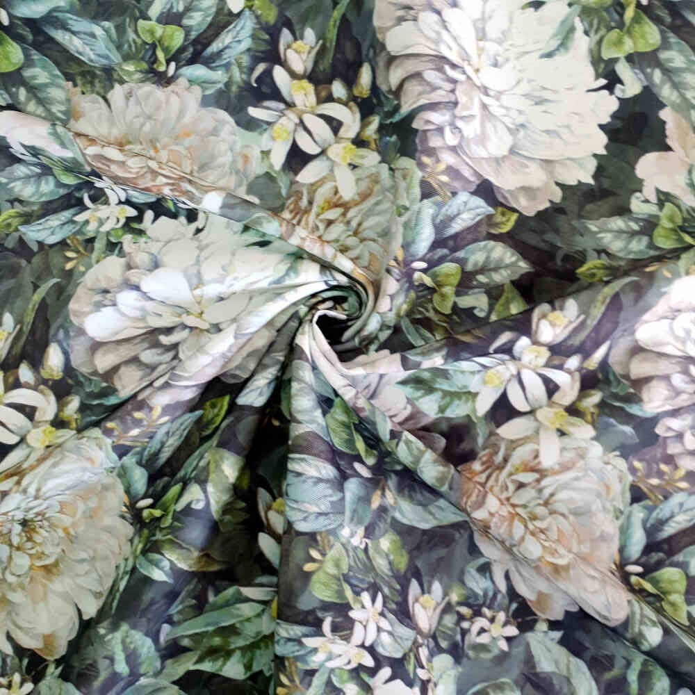 150cm Cotton Canvas – Floral | Curtain Dream