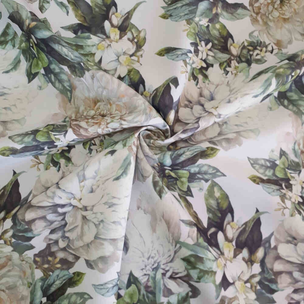 150cm Cotton Canvas – Floral | Curtain Dream