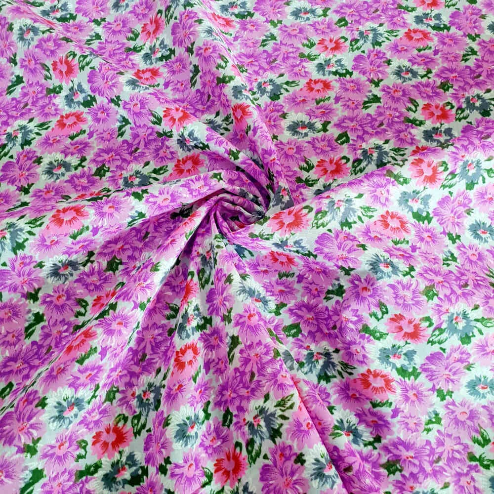Printed Poly Cotton – Floral | Curtain Dream