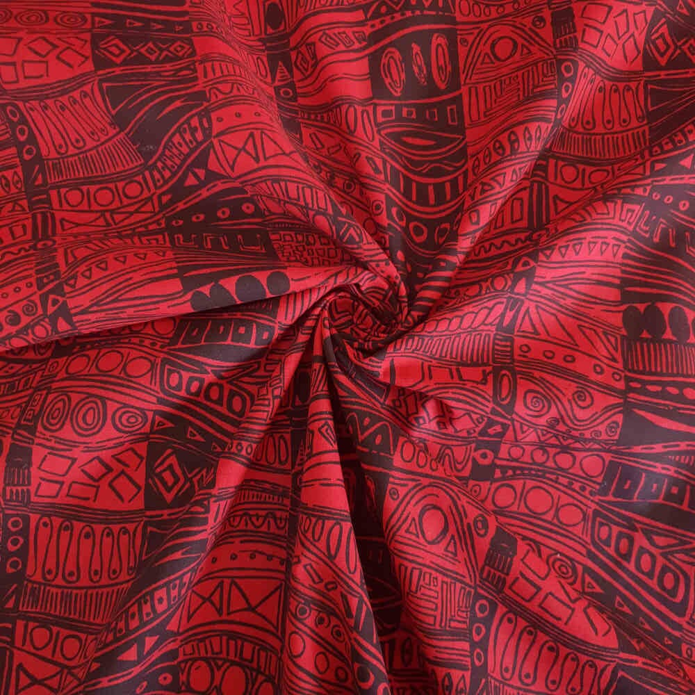 Printed Poly Cotton – Abstract | Curtain Dream