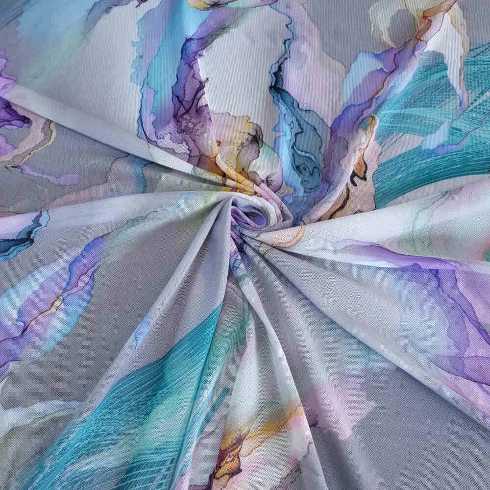 Printed Power Mesh – Abstract | Curtain Dream