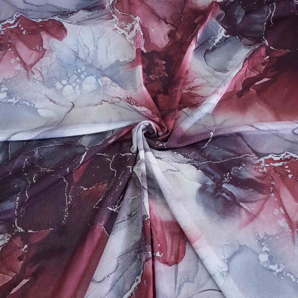 Printed Power Mesh – Abstract | Curtain Dream