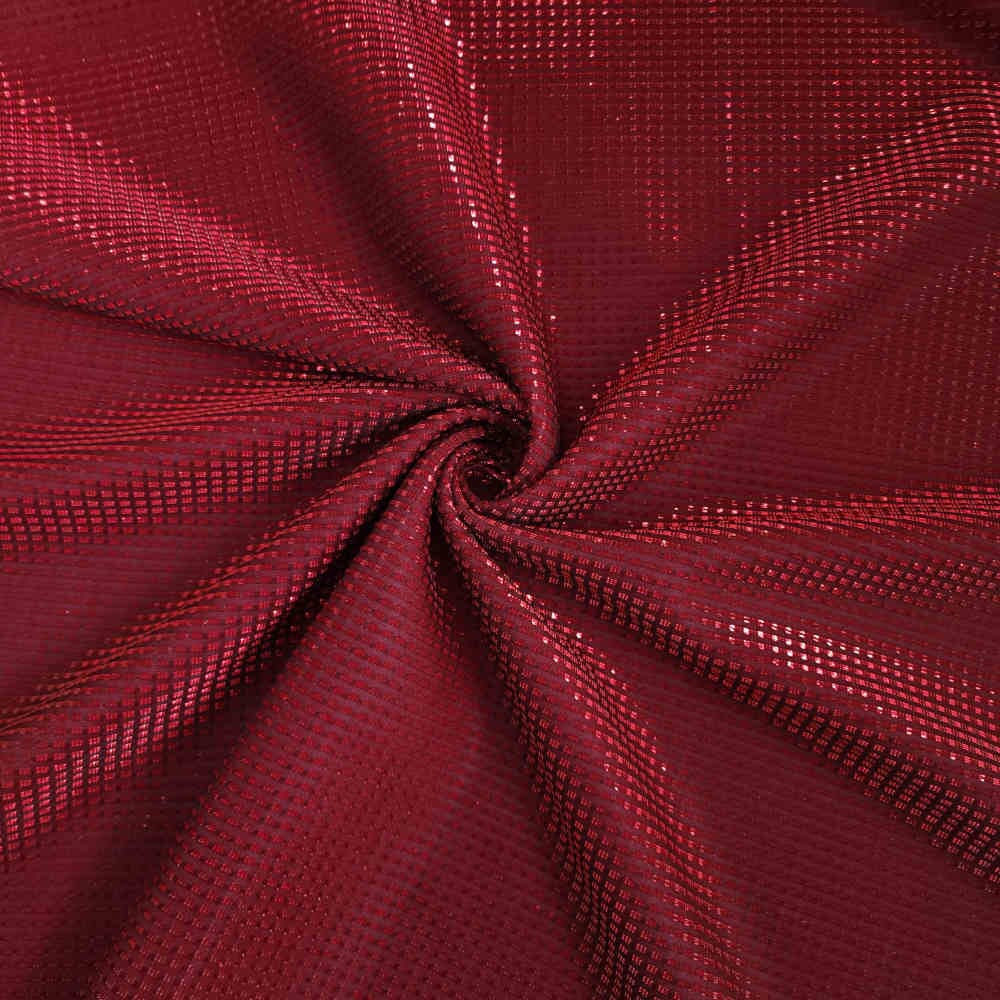 Sandwich Scuba Lurex Tiffany – Maroon | Curtain Dream