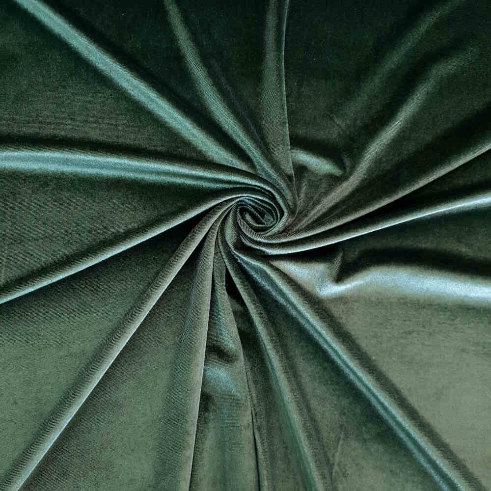 Stretch Velour – Bottle Green | Curtain Dream