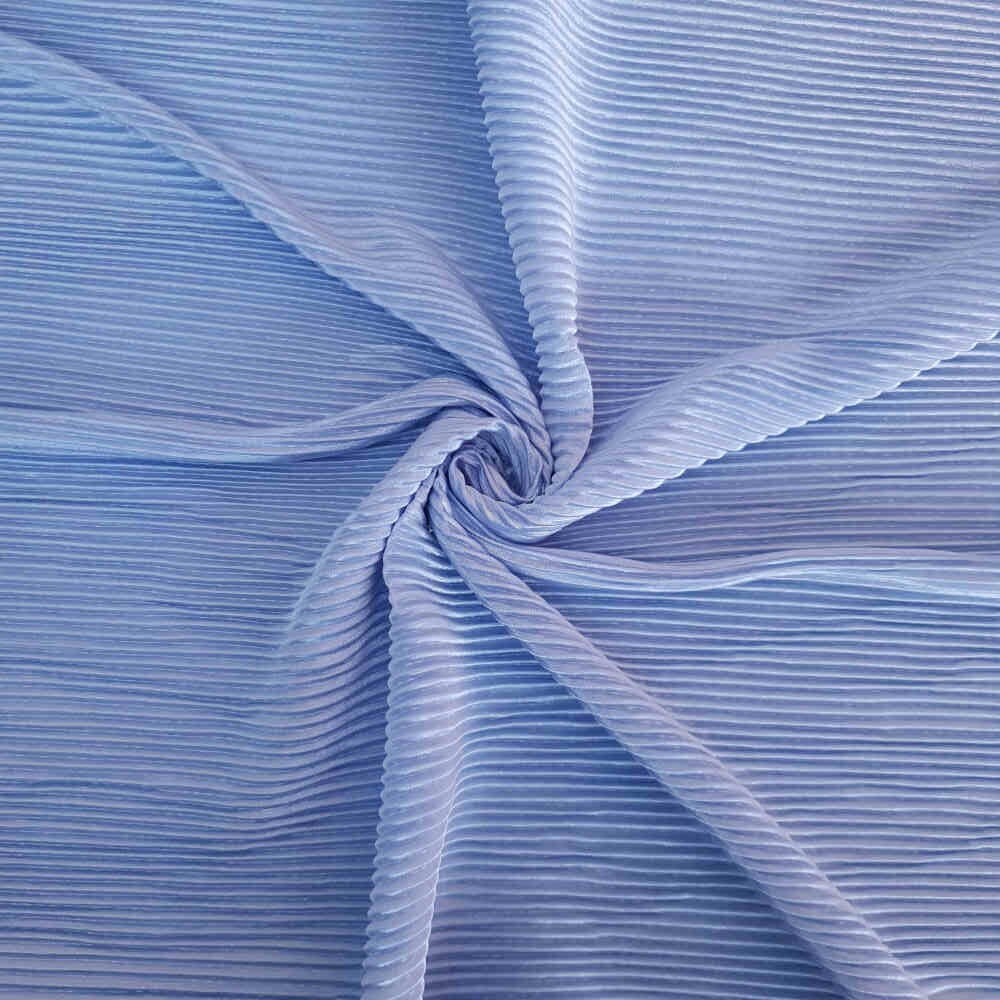 Pleated Plisse Satin – Steel Blue | Curtain Dream