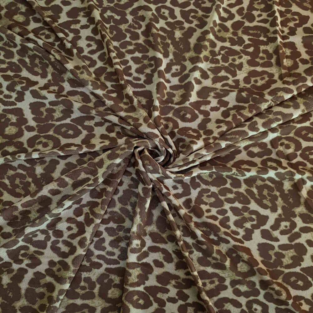 Printed Power Mesh – Animal Print | Curtain Dream