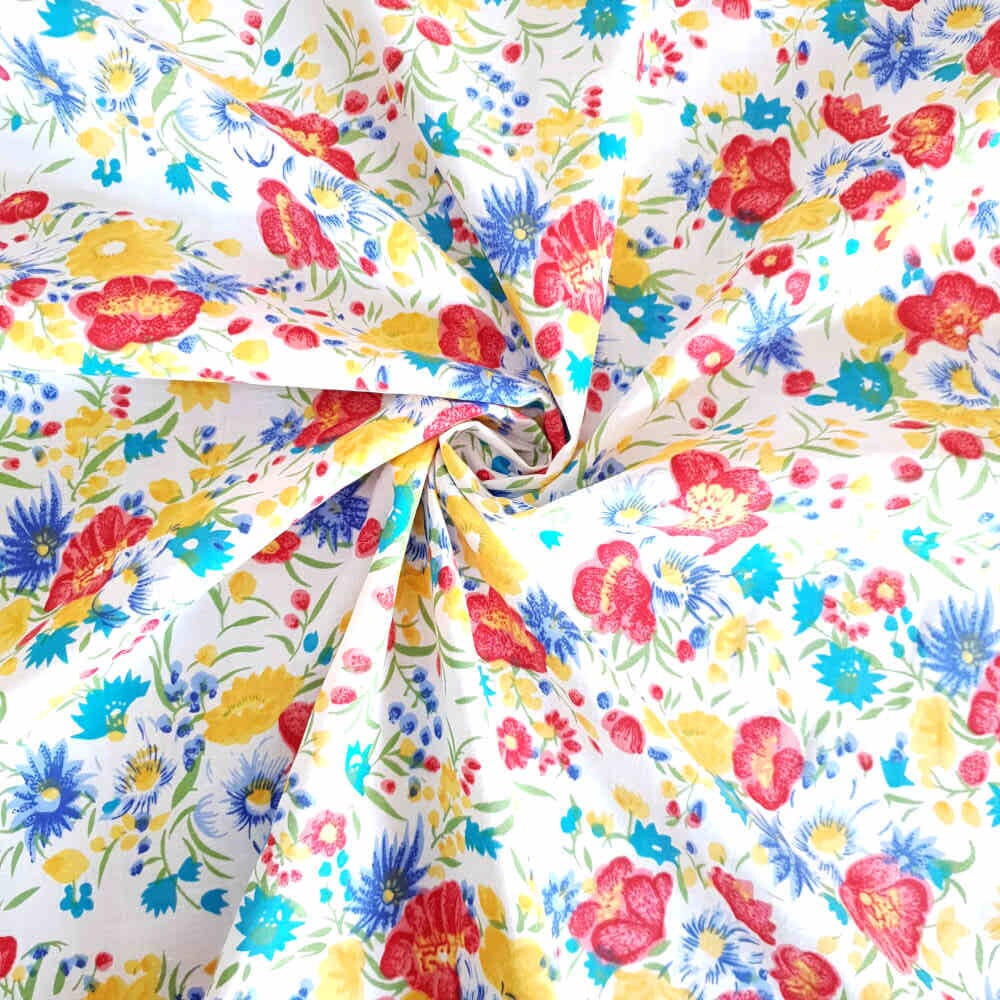 Printed Poly Cotton – Floral | Curtain Dream
