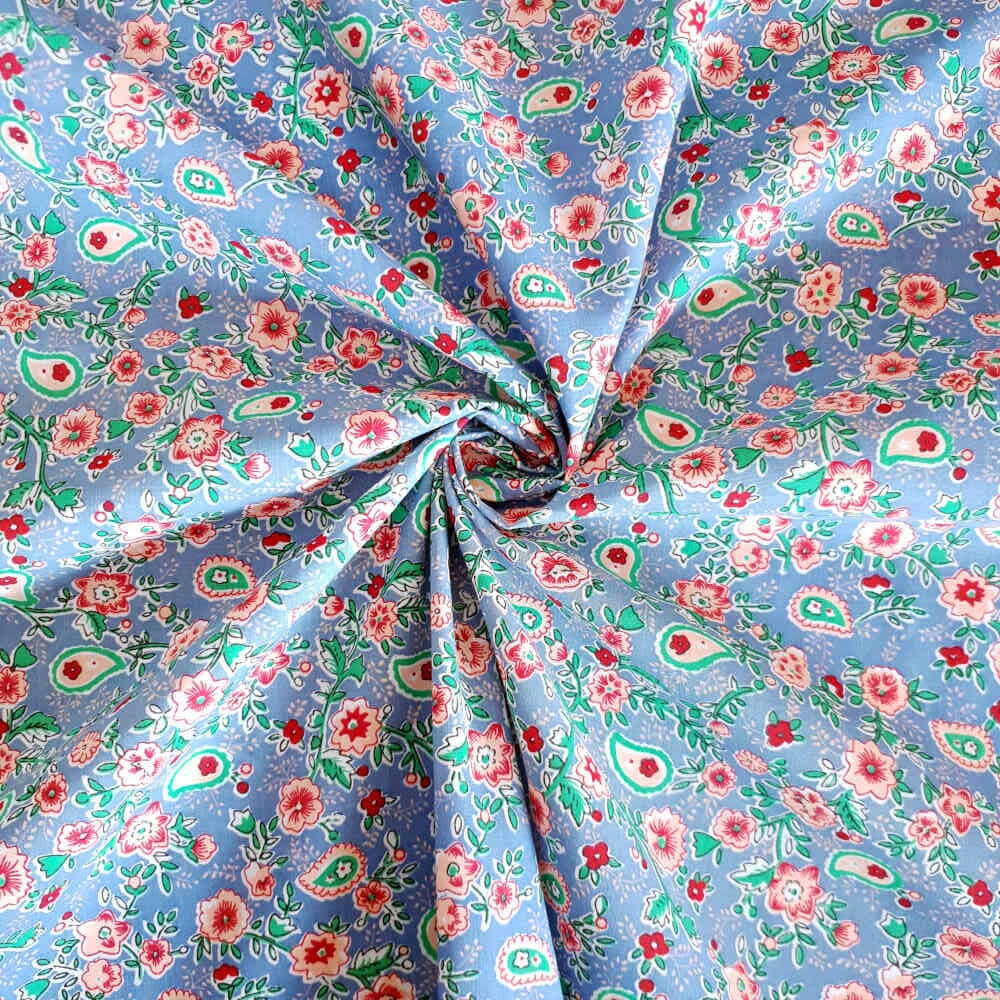 Printed Poly Cotton – Floral | Curtain Dream