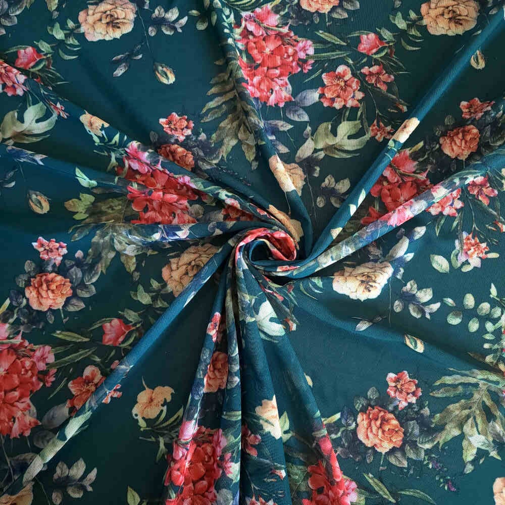 Printed Power Mesh – Floral | Curtain Dream