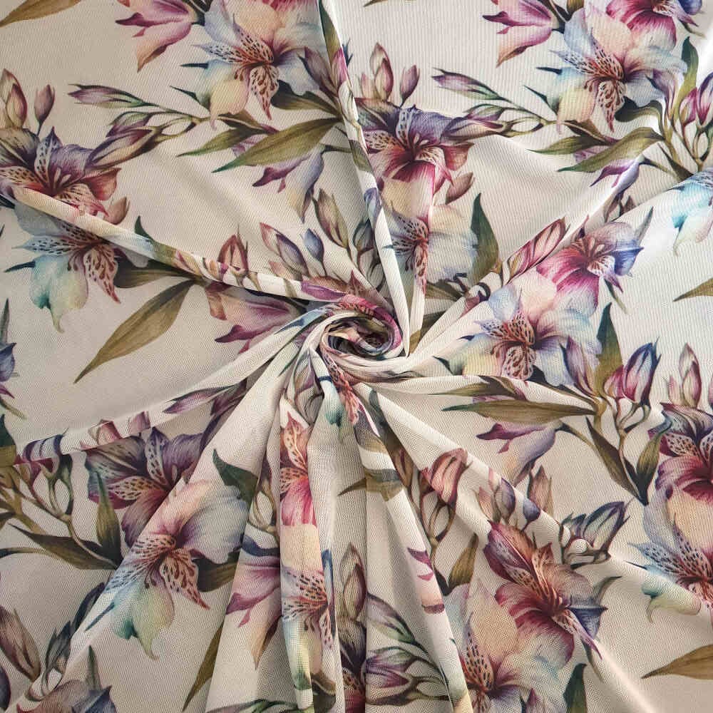 Printed Power Mesh – Floral | Curtain Dream