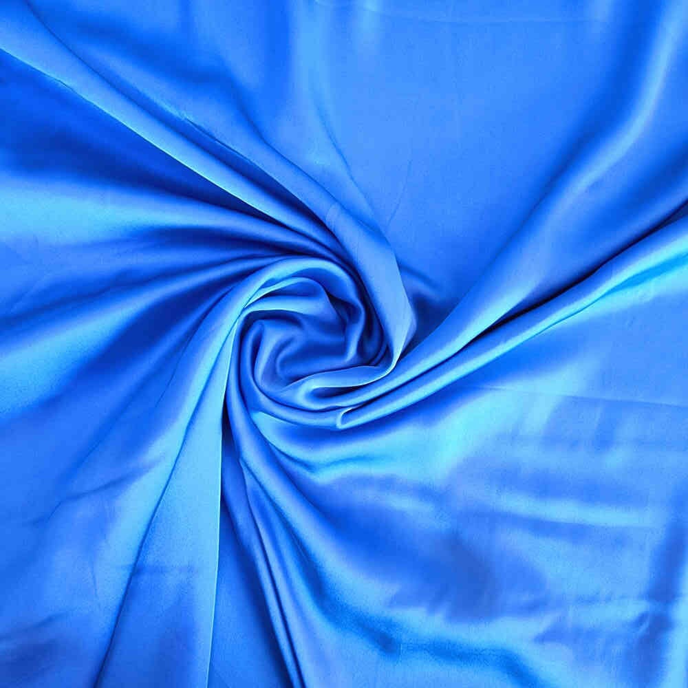 Plain Silky Satin – Powder Blue | Curtain Dream