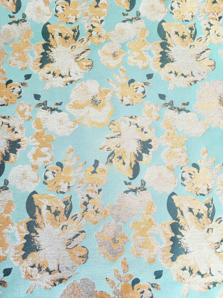 Rose Brocade – Mustard | Curtain Dream