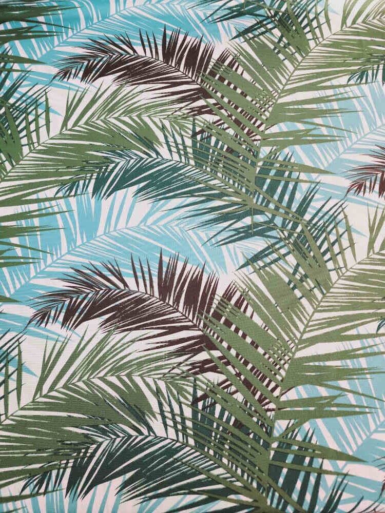 Printed Mini-Matt – Leaves – Mint | Curtain Dream