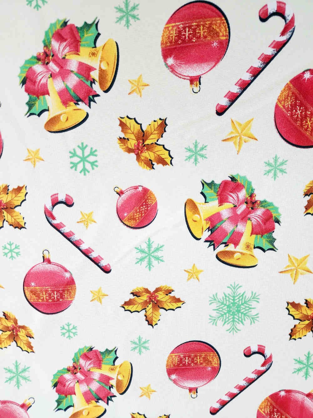 Printed Mini-Matt – Christmas – Ivory | Curtain Dream