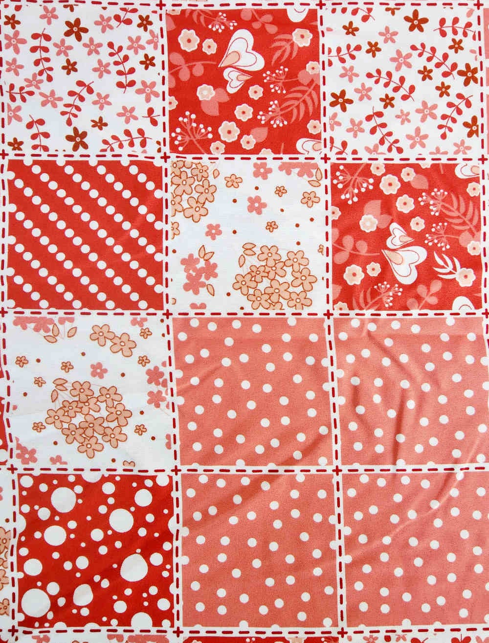 Printed Mini-Matt – Floral – Red | Curtain Dream