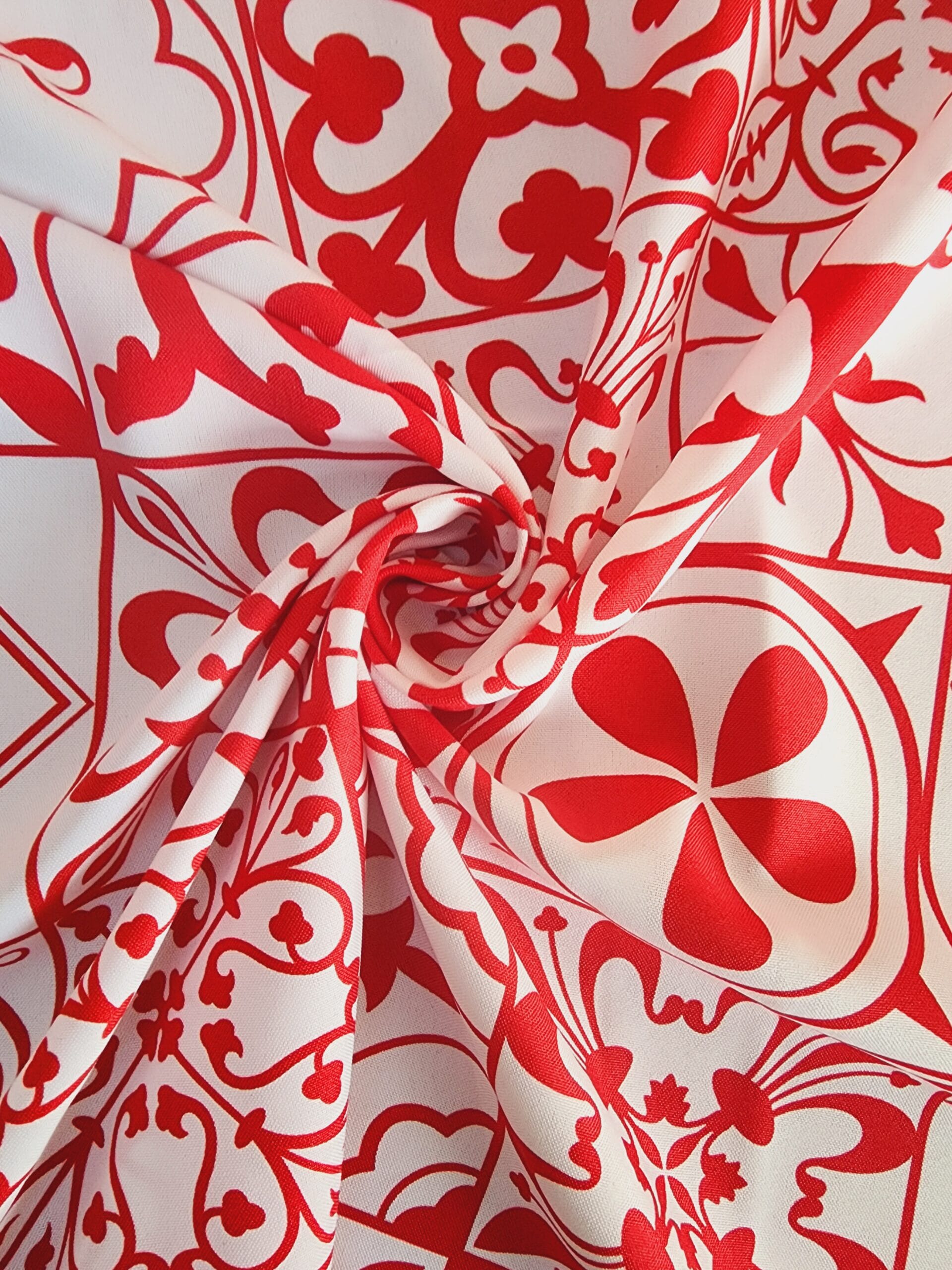 Printed Mini-Matt – Abstract – Red | Curtain Dream