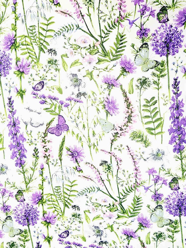 Printed Mini-Matt – Floral – Purple | Curtain Dream