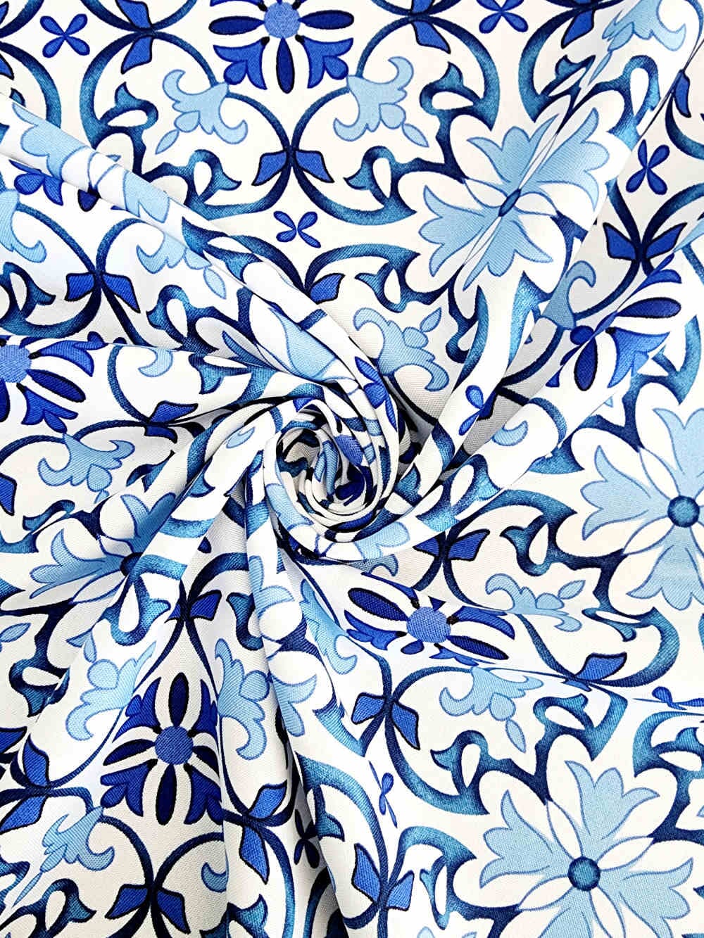 Printed Mini-Matt – Abstract – Powder Blue | Curtain Dream