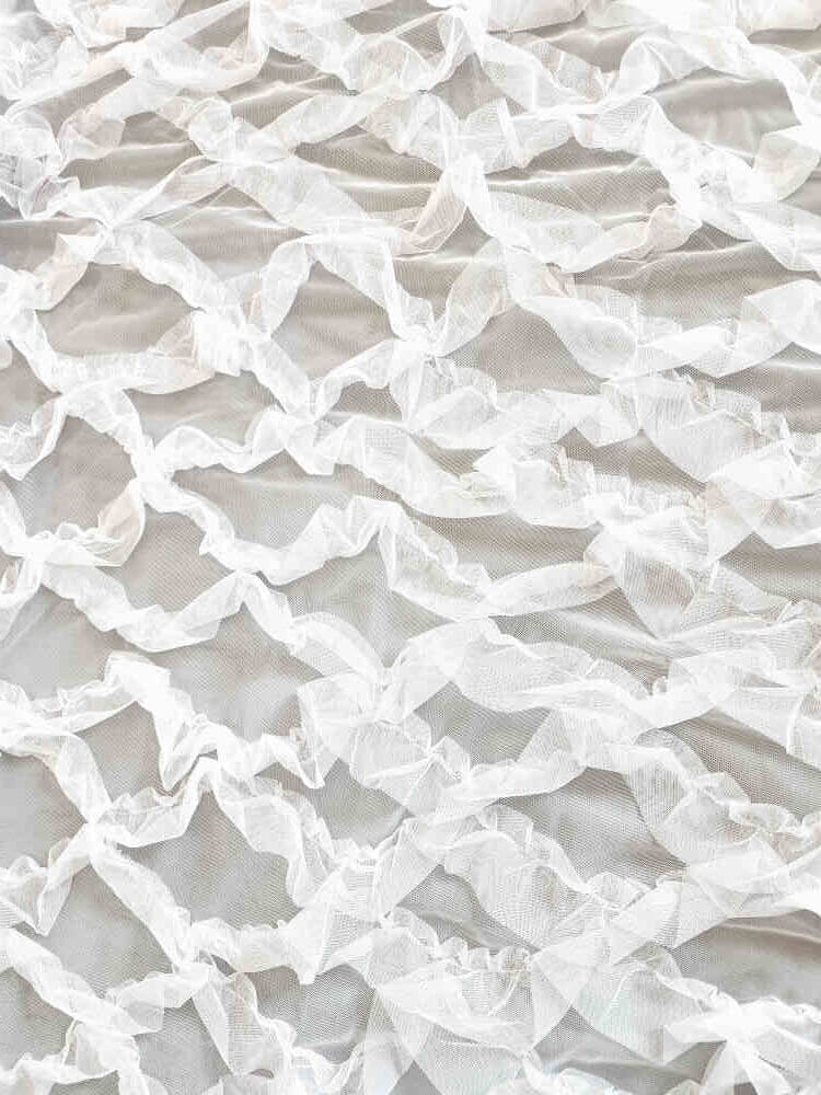 Ruffle Tulle – White | Curtain Dream