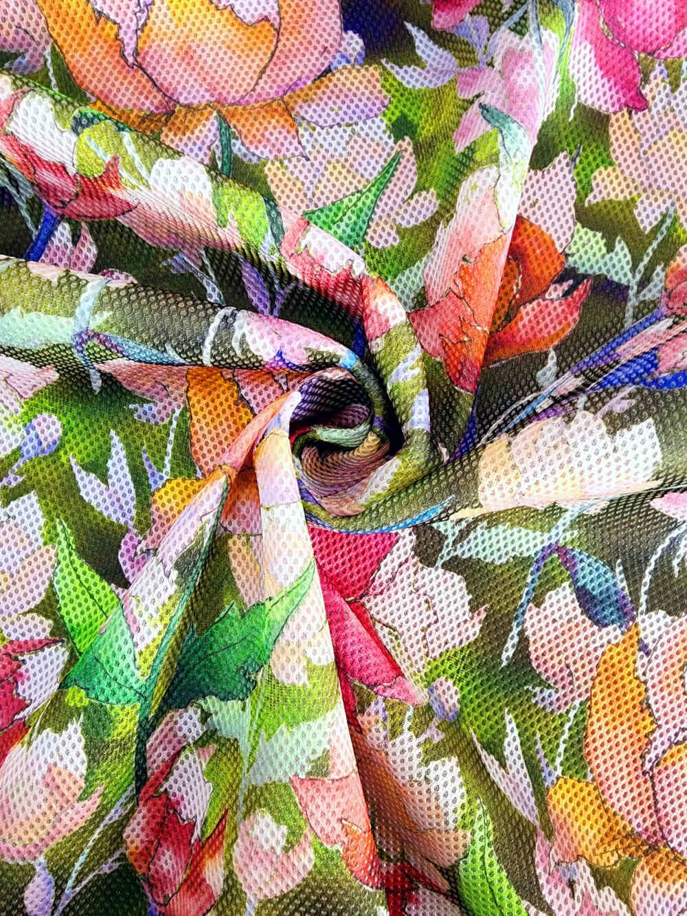 Printed Airtech Mesh – Floral | Curtain Dream