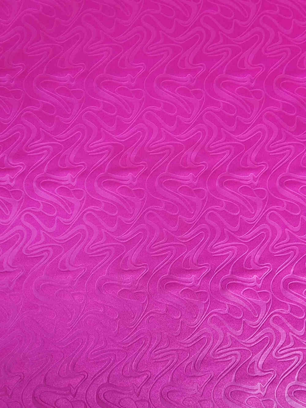 Embossed Duchess Satin – Cerise Pink | Curtain Dream