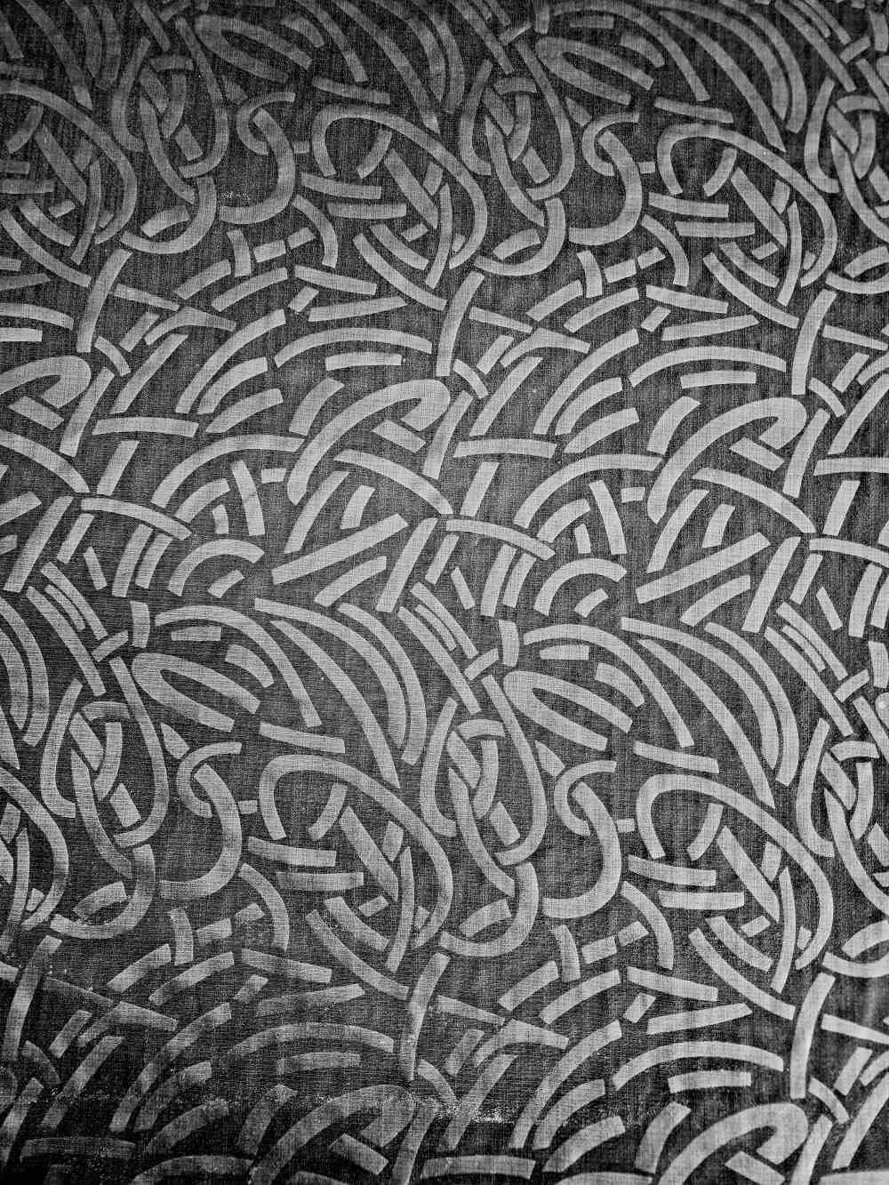 Embossed Jacquard Satin – Black | Curtain Dream