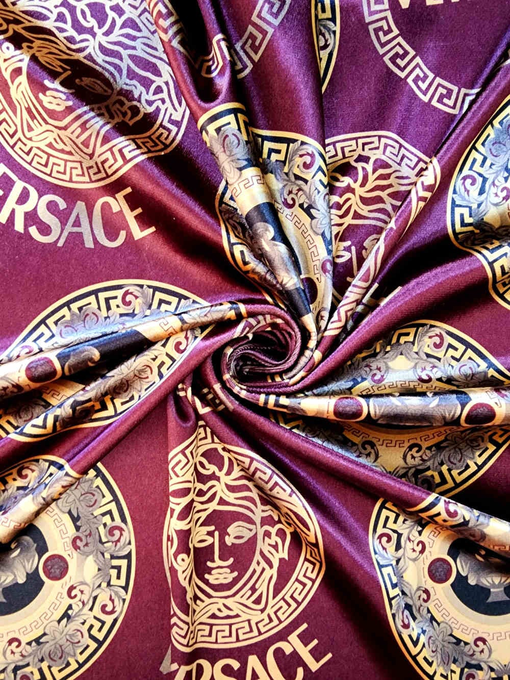 Printed Velvet – Versace – Plum | Curtain Dream