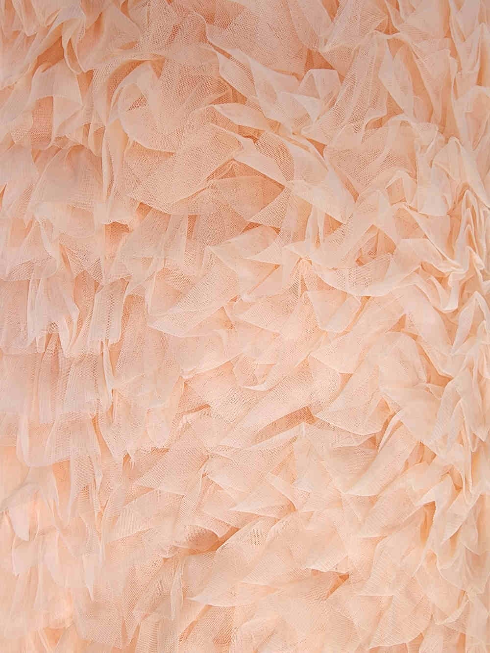 All Over Ruffle Tulle – Peach | Curtain Dream