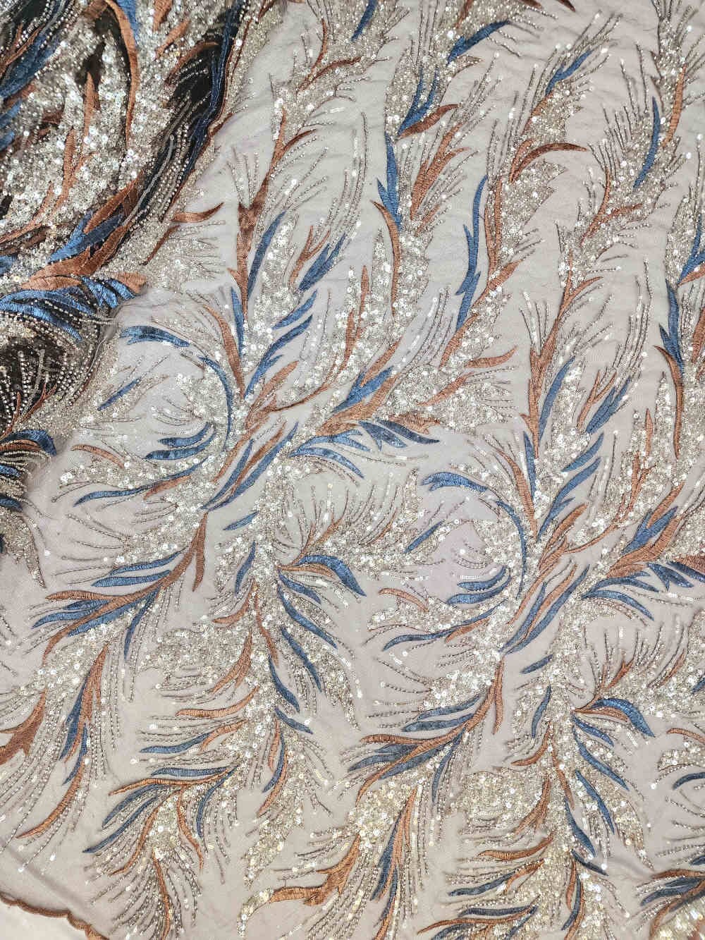 Two Tone Fern Tulle – Charcoal | Curtain Dream