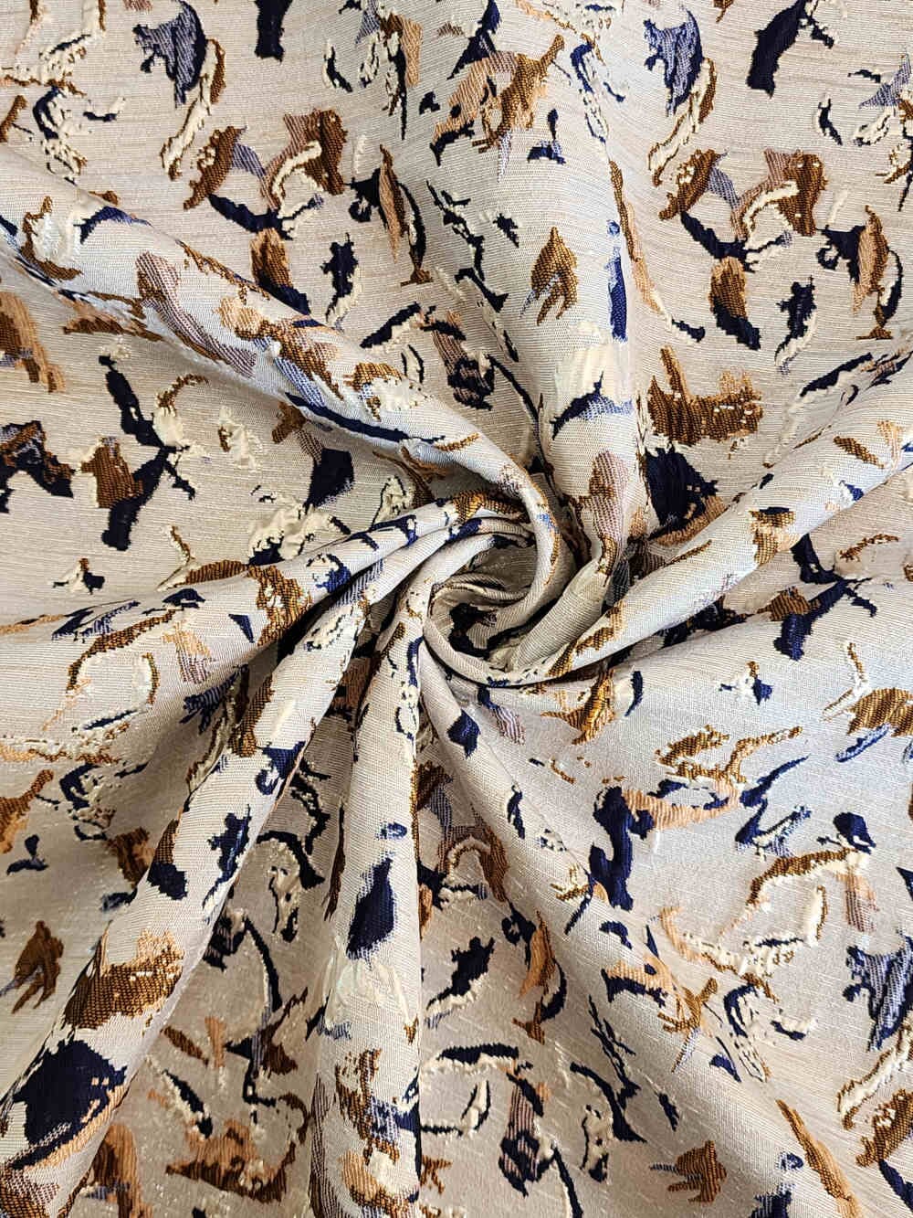 Baroque Brocade – Navy Blue | Curtain Dream