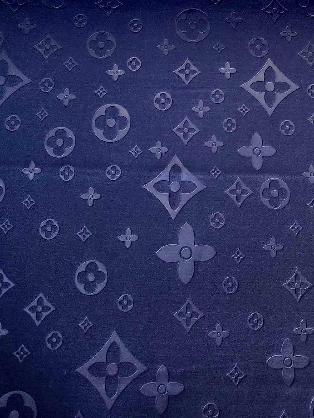 Embossed Scuba – Navy Blue | Curtain Dream