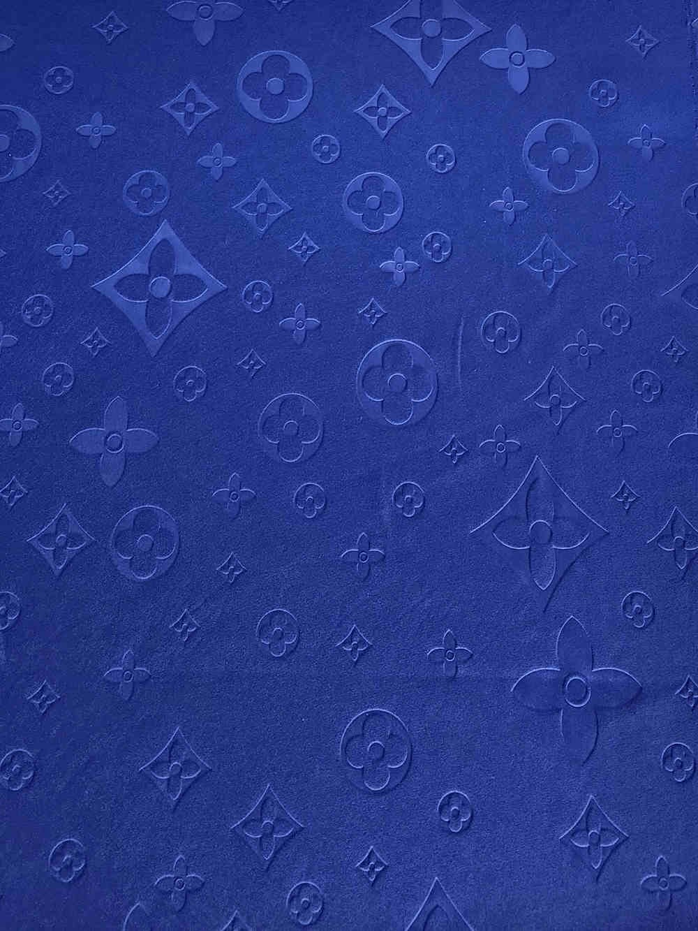 Embossed Scuba – Royal Blue | Curtain Dream