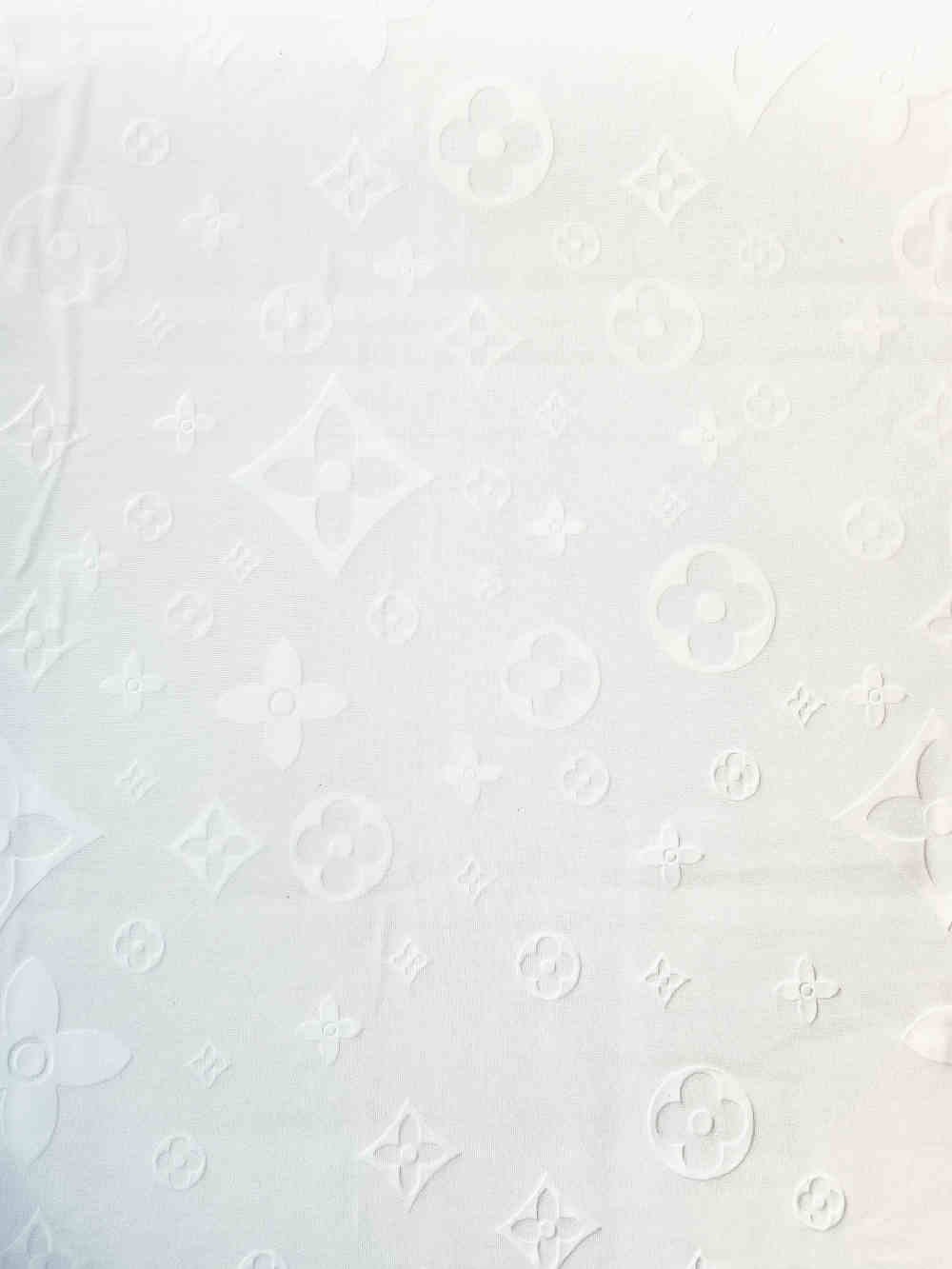 Embossed Scuba – White | Curtain Dream
