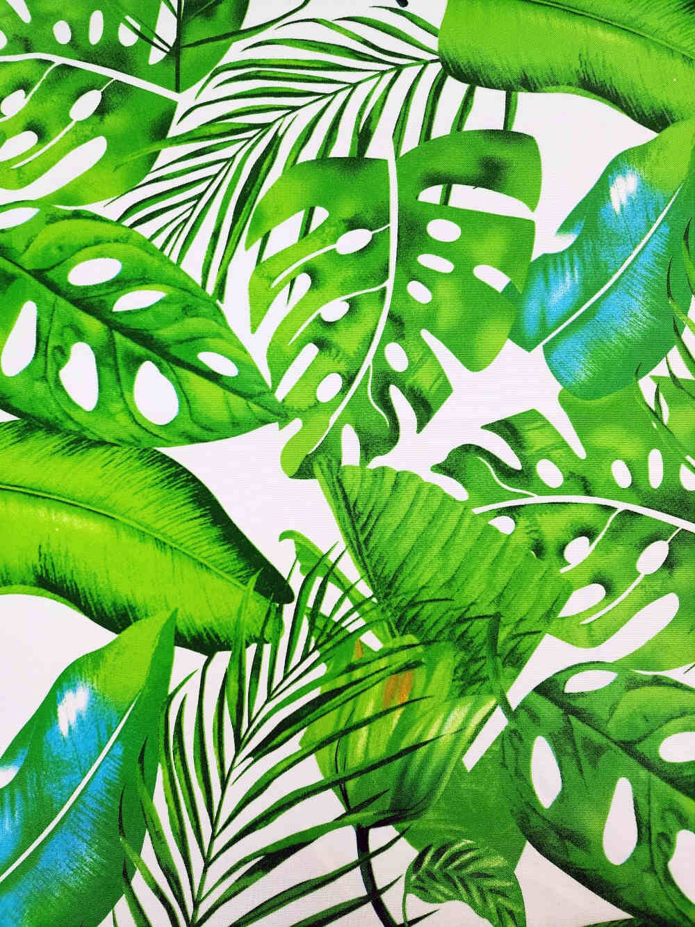 Printed Mini-Matt – Tropical – White | Curtain Dream