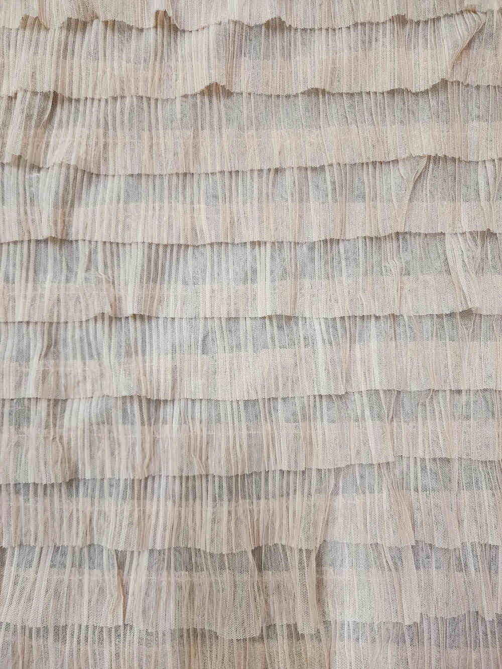 Ruffle Layered Tulle – Peach | Curtain Dream