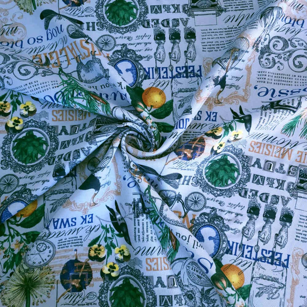 Printed Mini-Matt – Afrikaans – Grey | Curtain Dream